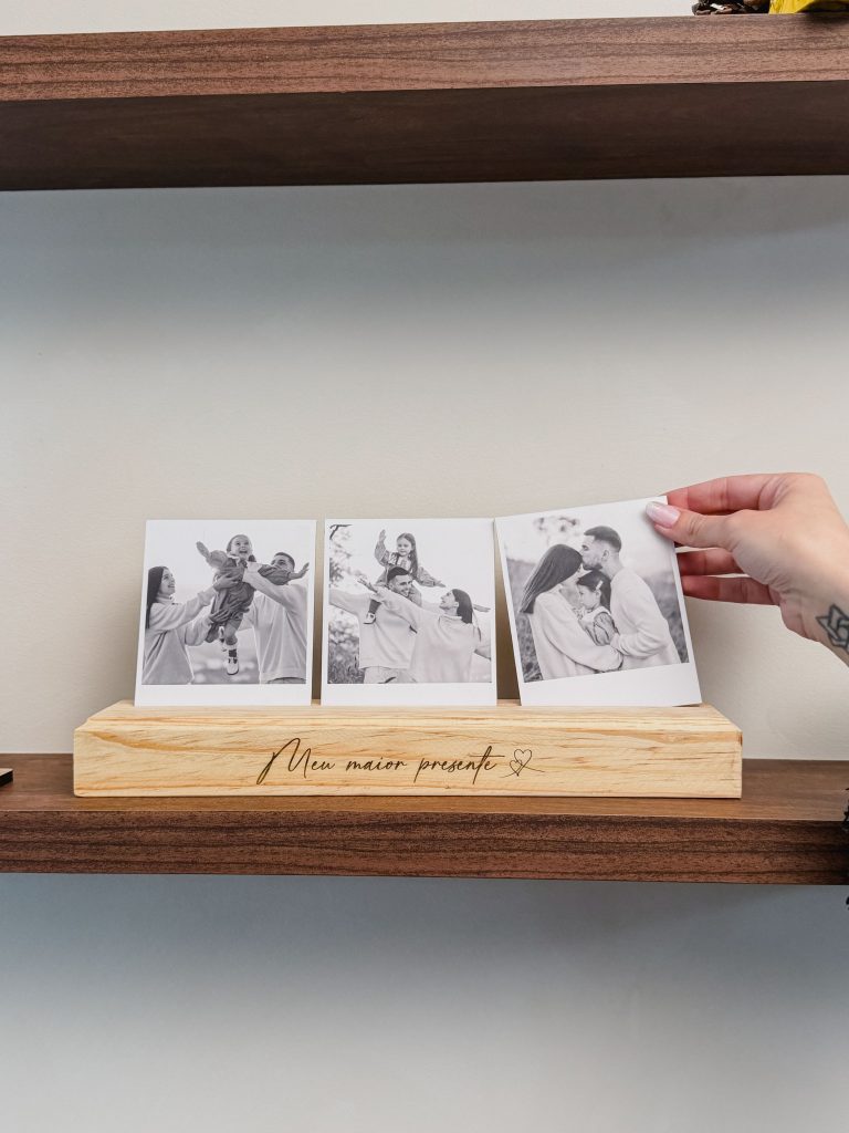 Quadro Polaroid Na Base - Meu Maior Presente - BJ Mais